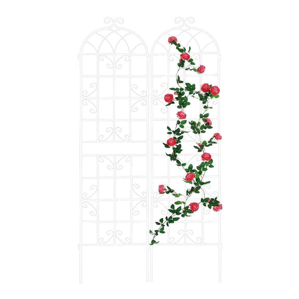 ATENGNES 71 in. x 19.7 in. Rustproof Metal Garden Trellis for Climbing ...