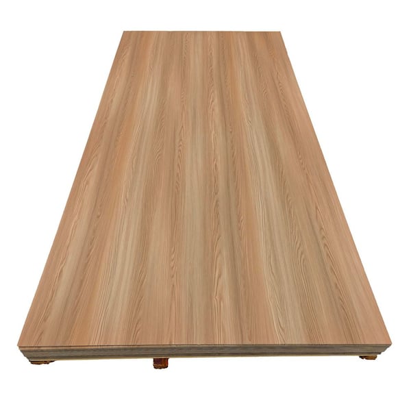 Mediterraneo 1/2 in. x 4 ft. x 8 ft. Beige Wood Square Edge PVC ...