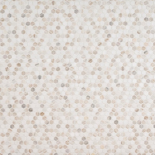 Angora Collection Ceramic Tile Angora Marble Mosaic Intricate