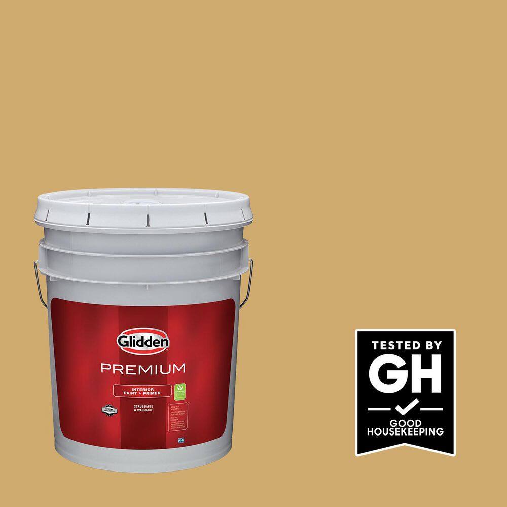 Glidden Premium 5 gal. PPG1091-5 More Maple Flat Interior Latex Paint ...