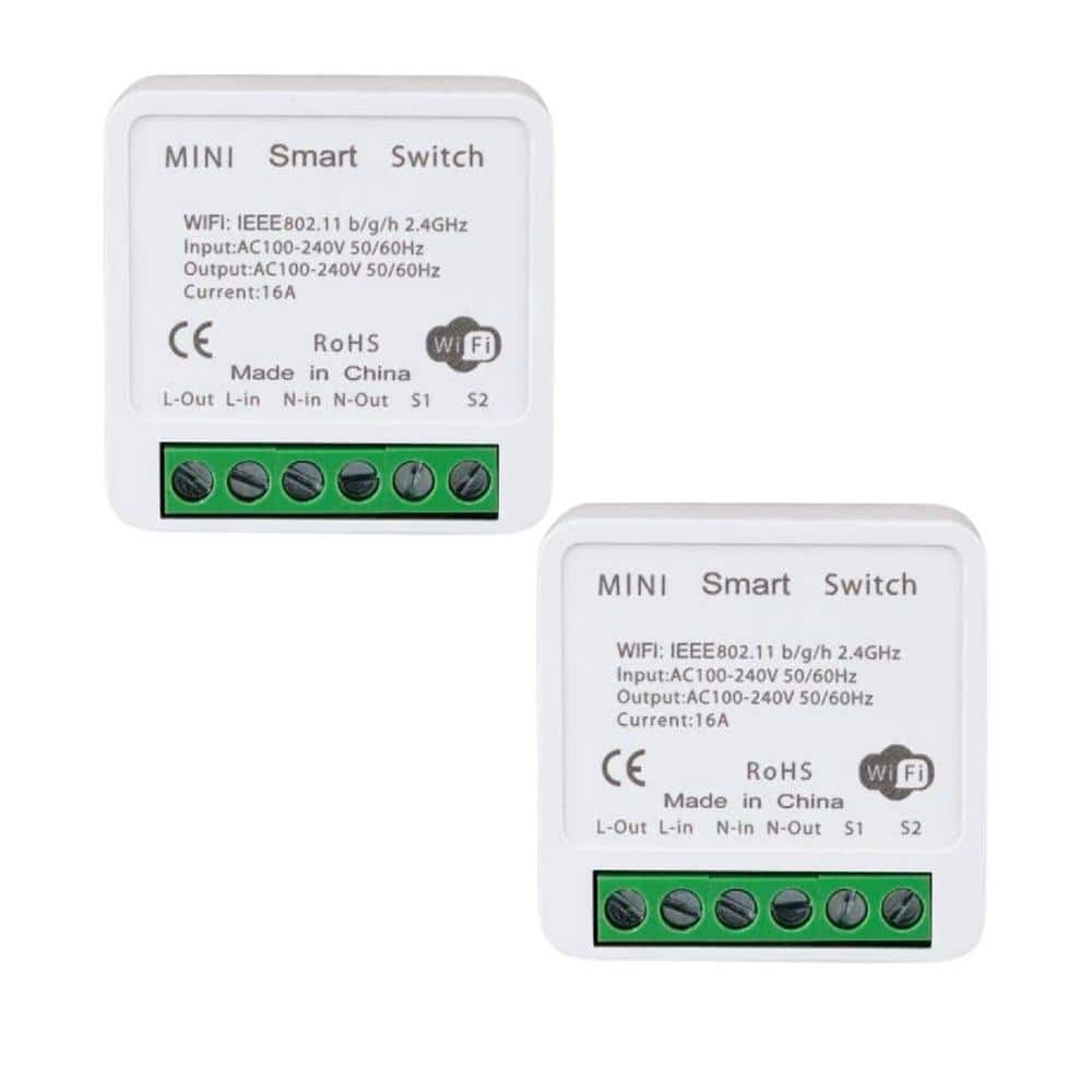 Vrbgify 16 Amp WiFi Smart Switch Light Switch, APP Remote Control ...