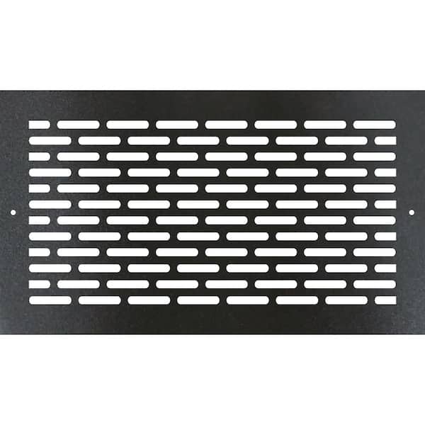 STELLAR Metal Screw-In Floor Register. Duct Opening 4x12 (Overall 6x14 ...
