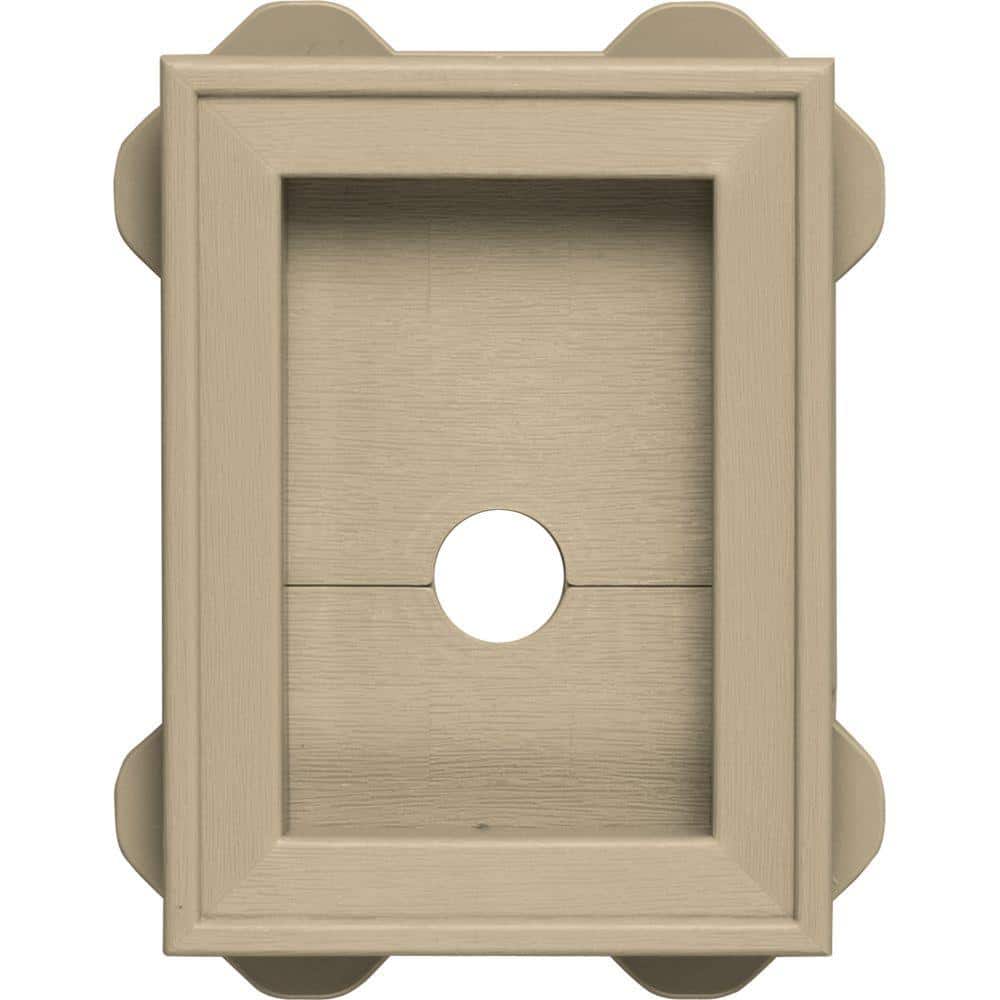 Builders Edge Wrap Around Mounting Block #013-Light Almond 130130003013 ...