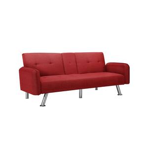 Sleeper Sofa Red Futon CRLW22307250 - The Home Depot