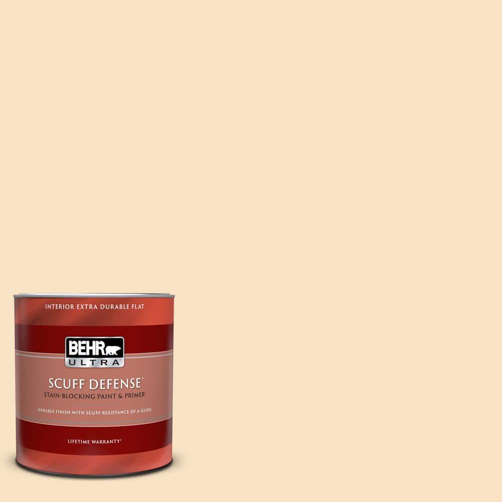 BEHR ULTRA 1 qt. #QE-18 Moonglow Extra Durable Flat Interior Paint ...