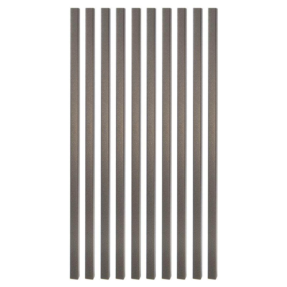 Fortress Railing Products 26 in. x 3/4 in. Antique Bronze Steel Square ...