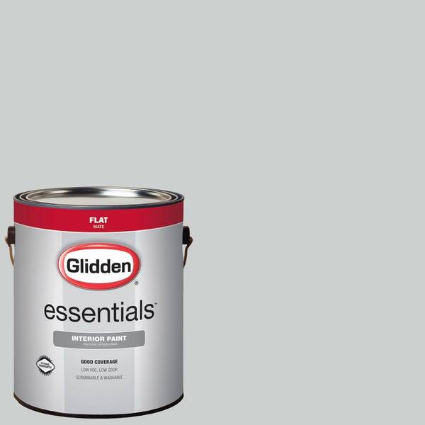 Glidden Essentials 1 gal. #HDGCN36 Silvery Moonlight Flat Interior ...
