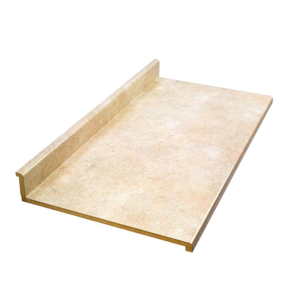 Hampton Bay 6 ft. Laminate Countertop in Tumbled Roca with Tempo Edge ...