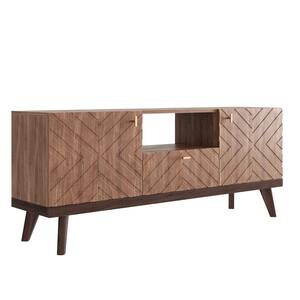 LIVING SKOG Chelsea 59 in. Light Brown TV Stand Fits for TV's up to 65 ...