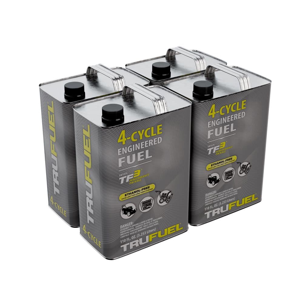TruFuel 4-Cycle Ethanol-Free Fuel 110 oz. (4-Pack) 6527206 - The Home Depot