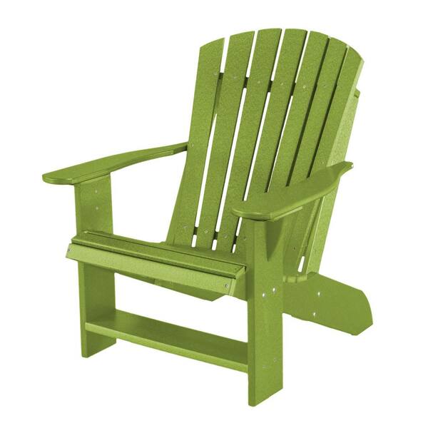 WILDRIDGE Heritage Lime Green Plastic Outdoor Adirondack Chair LCC-114 ...
