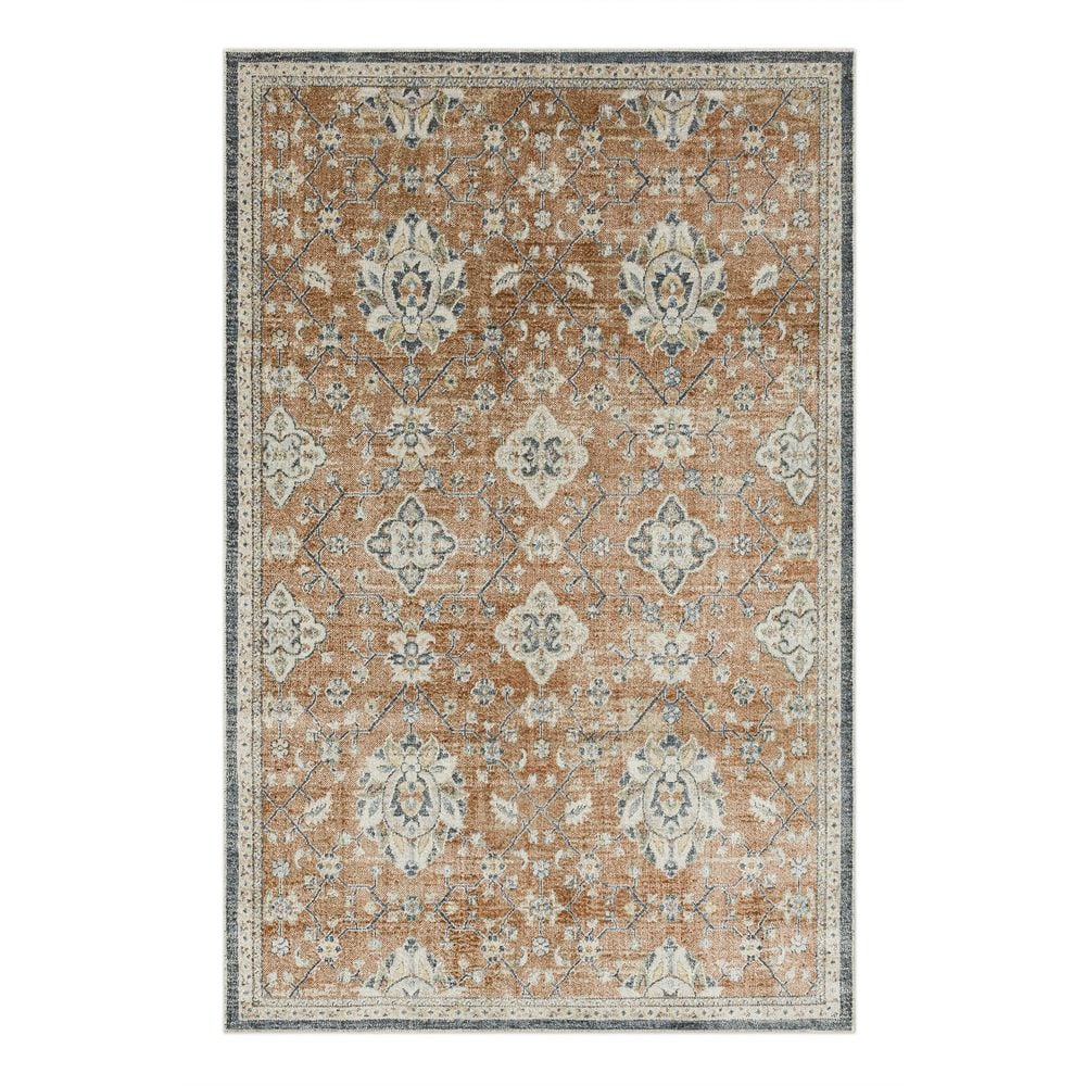 Mohawk Home Iphigenia Dark Orange 5 ft. 3 in. x 8 ft. Area Rug 828547 ...