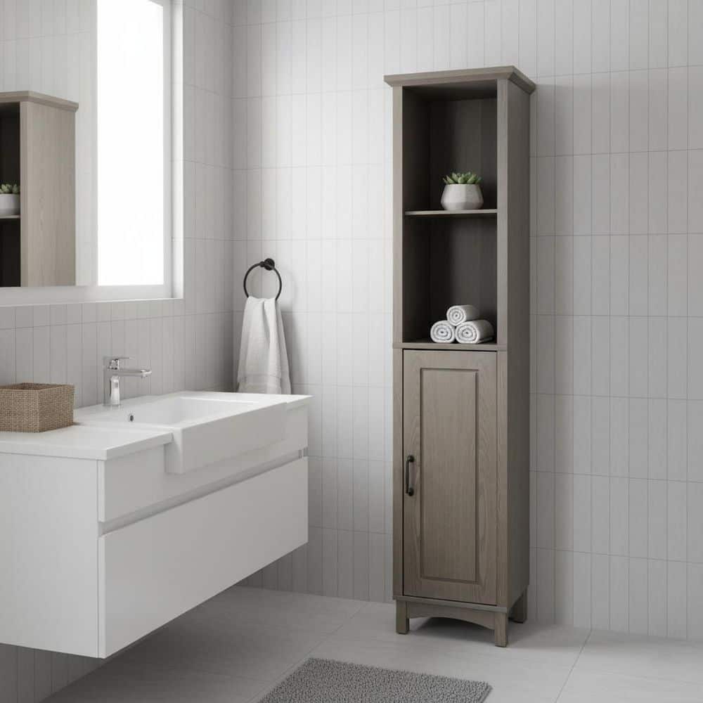 Teamson Home Russell 15 in. W x 63 in. H x 13 in. D Freestanding ...