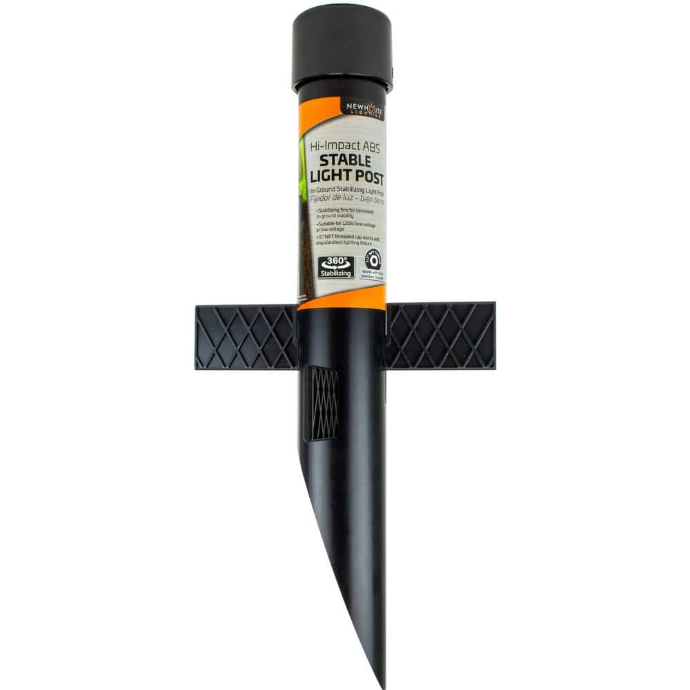 Newhouse Lighting 2.5-Inch Outdoor Lighting Mounting Post with Cap and ...