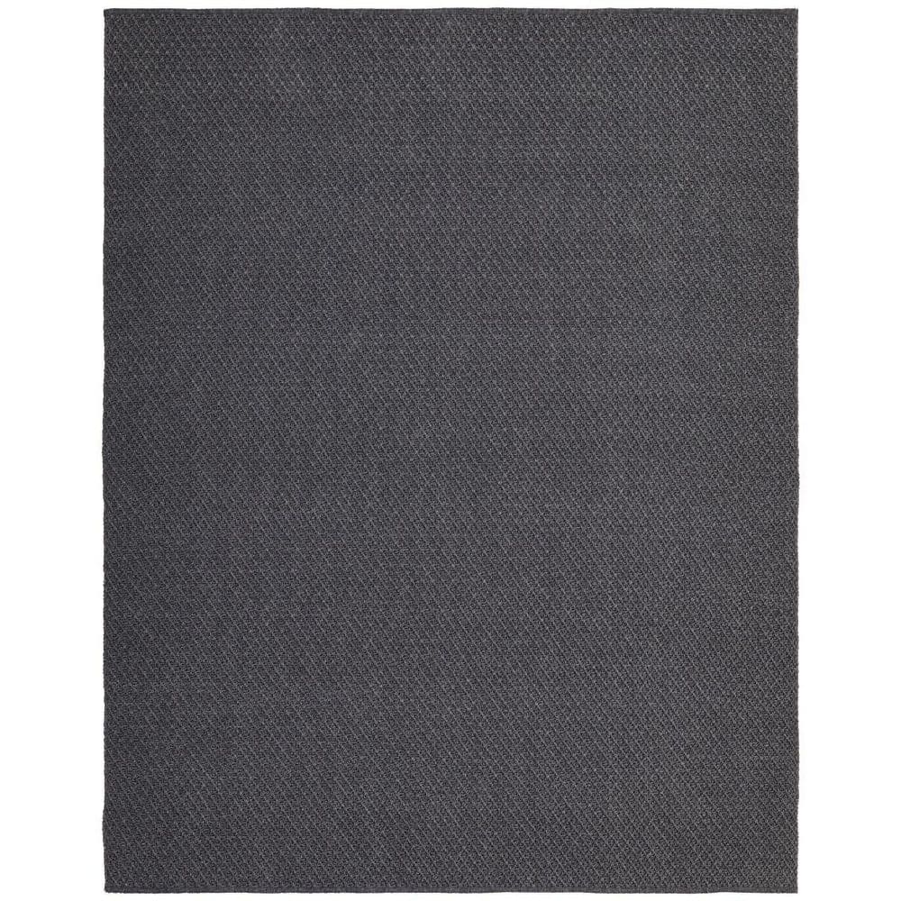 HomeRoots 9 ft. x 12 ft. Gray Abstract Area Rug 2000567784 - The Home Depot