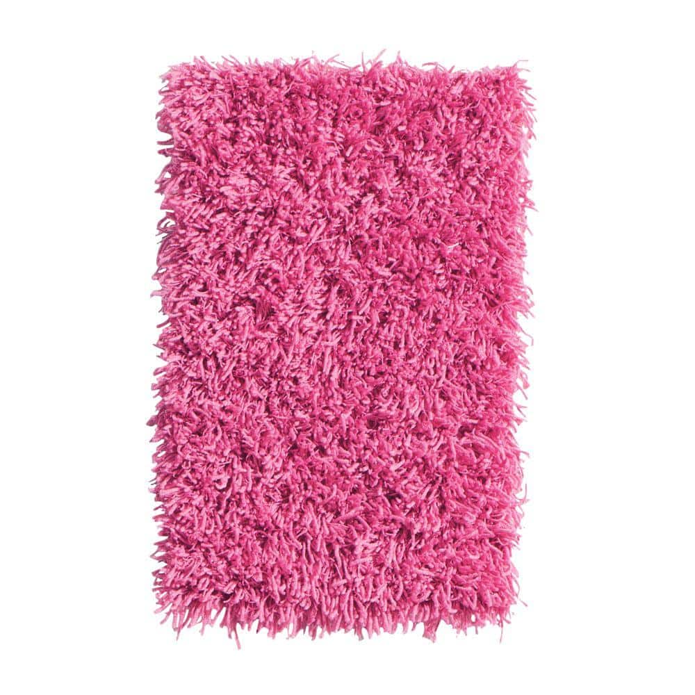 Home Decorators Collection Ultimate Shag Hot Pink 6 ft. x 9 ft. Area ...