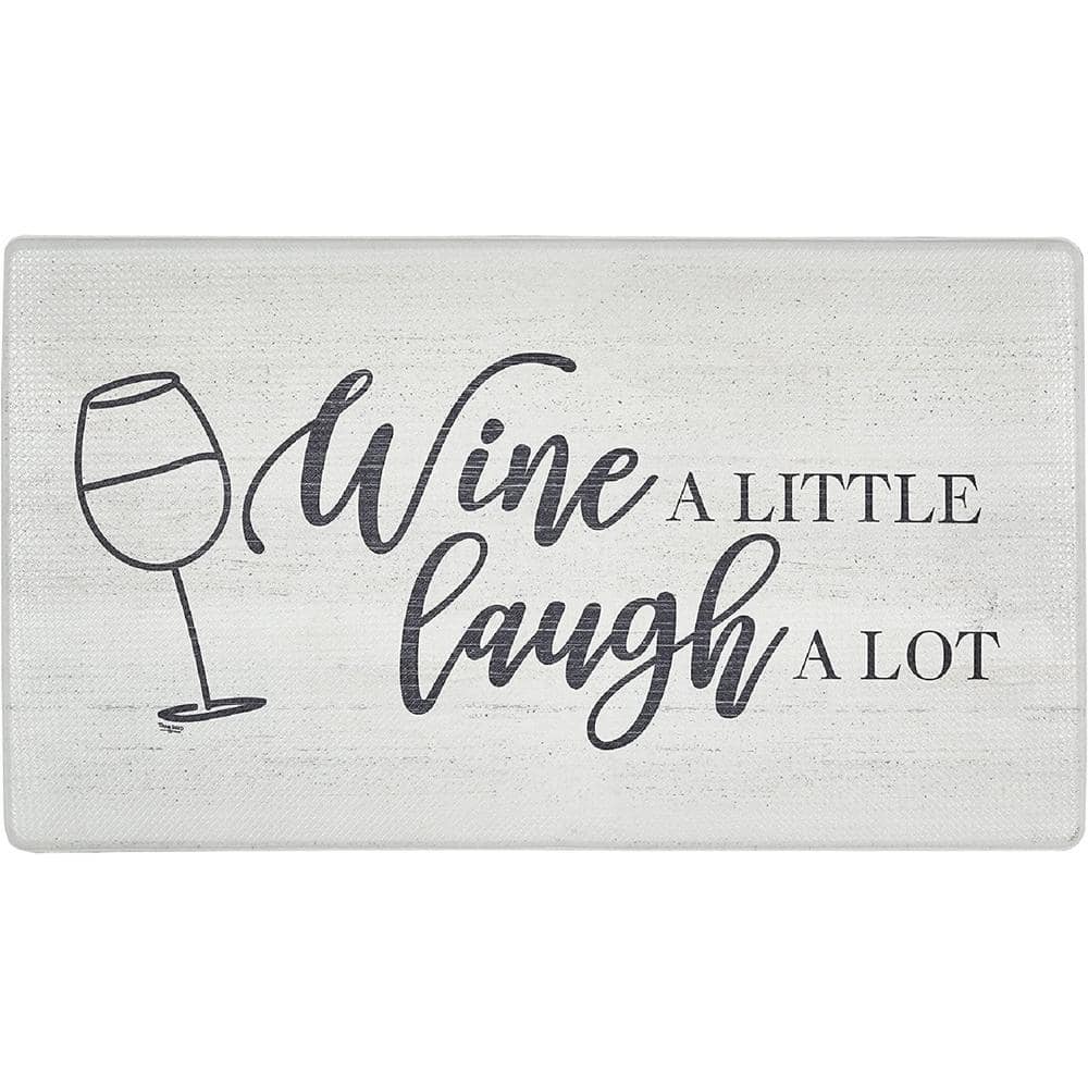 J&V TEXTILES Cloud Comfort Multi-Colored Wine A Little 36 in. x 20 in ...