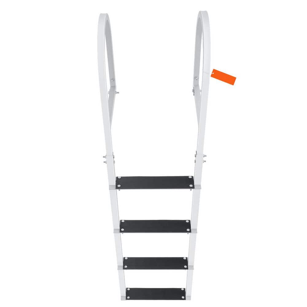 SKYSHALO Retractable Dock Ladder 4-Steps 3.1 in. Wide Standard ...