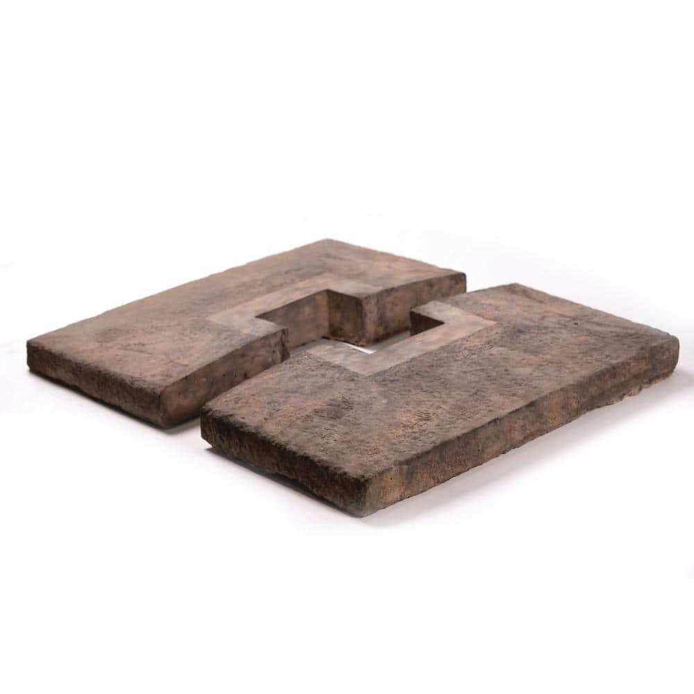 ClipStone Walnut Peaked Split Column CapStone 18 in. x 18 in. for 4x4 ...