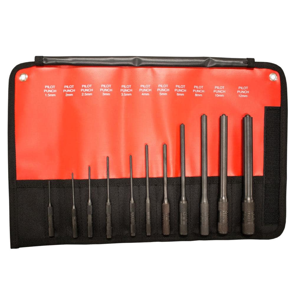 Mayhew Roll Pin Or Pilot Punch (MM) (11-Piece) 66263 - The Home Depot