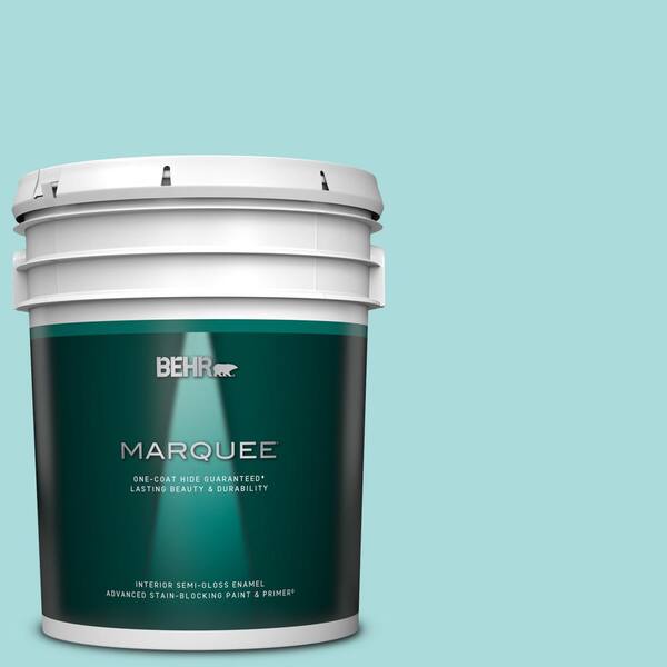 BEHR MARQUEE 5 gal. #M460-2 Beachside Drive Semi-Gloss Enamel Interior ...