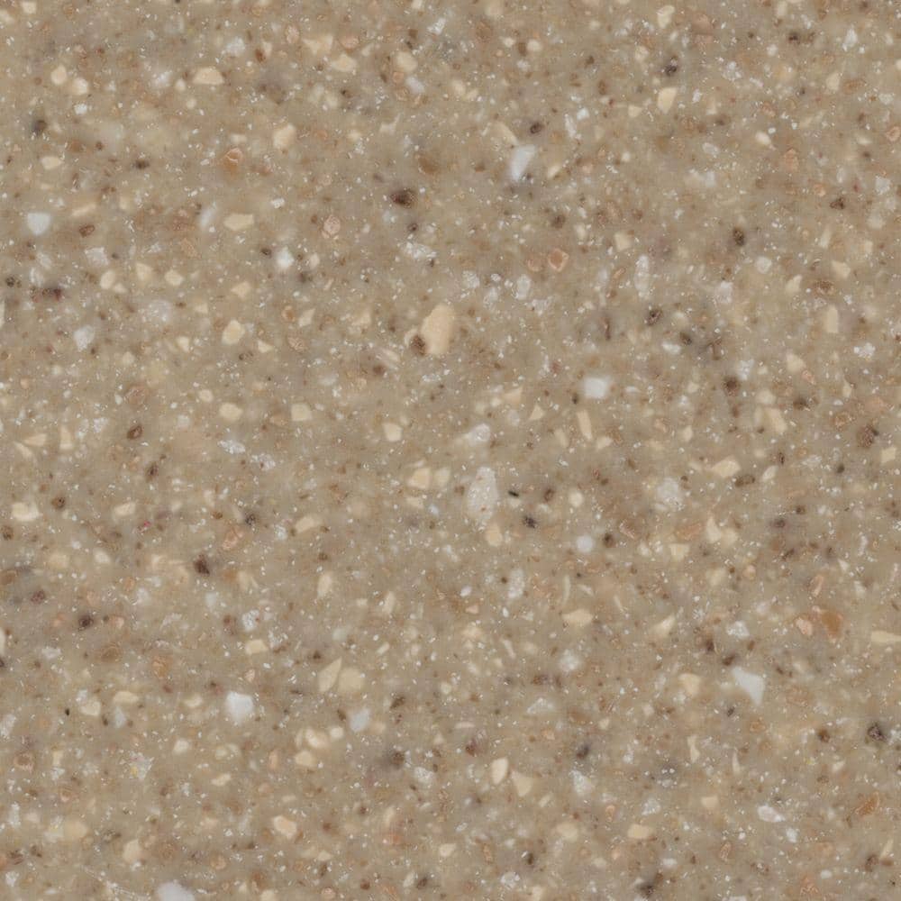 LG Hausys HI-MACS 2 in. Solid Surface Countertop Sample in Harvest LG ...