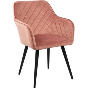 Lucky-Angel Beetle Pink Velvet Dining Chair with Plated Golden Legs ...