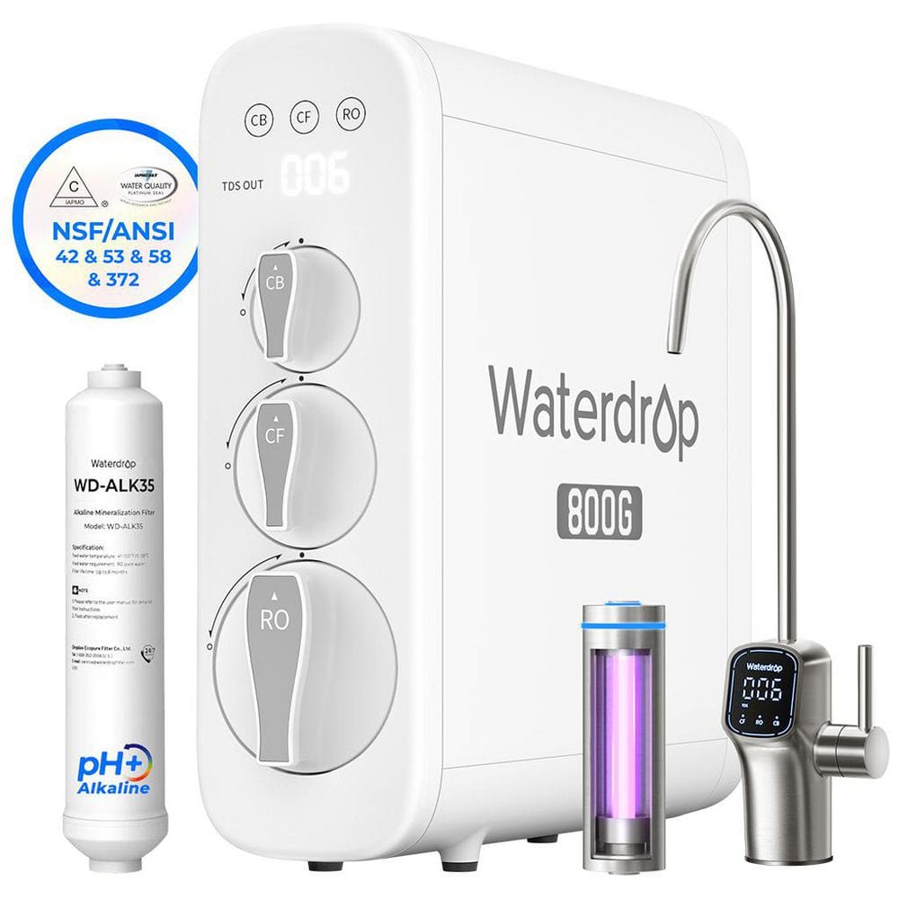 Reviews for Waterdrop G3P800 Reverse Osmosis System, NSF/ANSI Certified ...