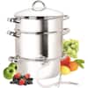 Cook N Home 28cm 11 qt. Stainless Steel Fruit Juicer Steamer Multipot ...