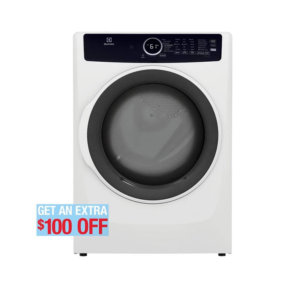 Electrolux 8 cu. ft. Front Load Gas Dryer in White ELFG7437AW - The ...