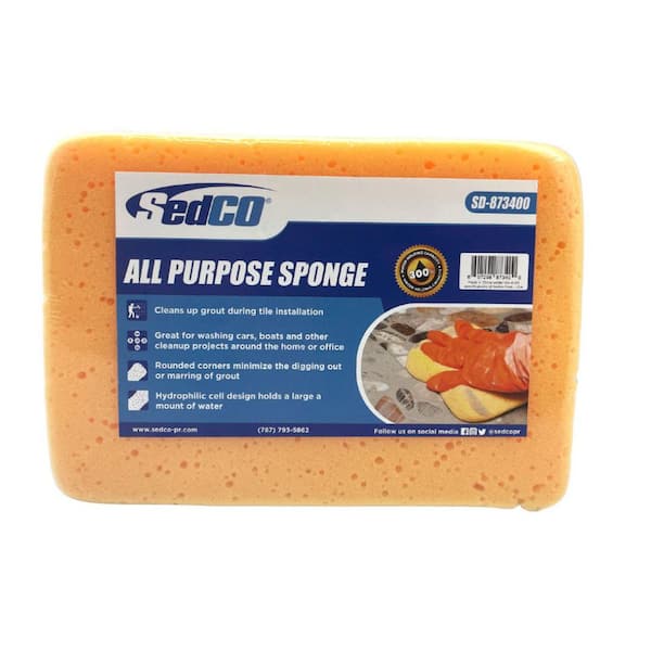 Sedco Large 5 in. W Spandex All-Purpose Hydrophilic Sponge SD-873400 ...