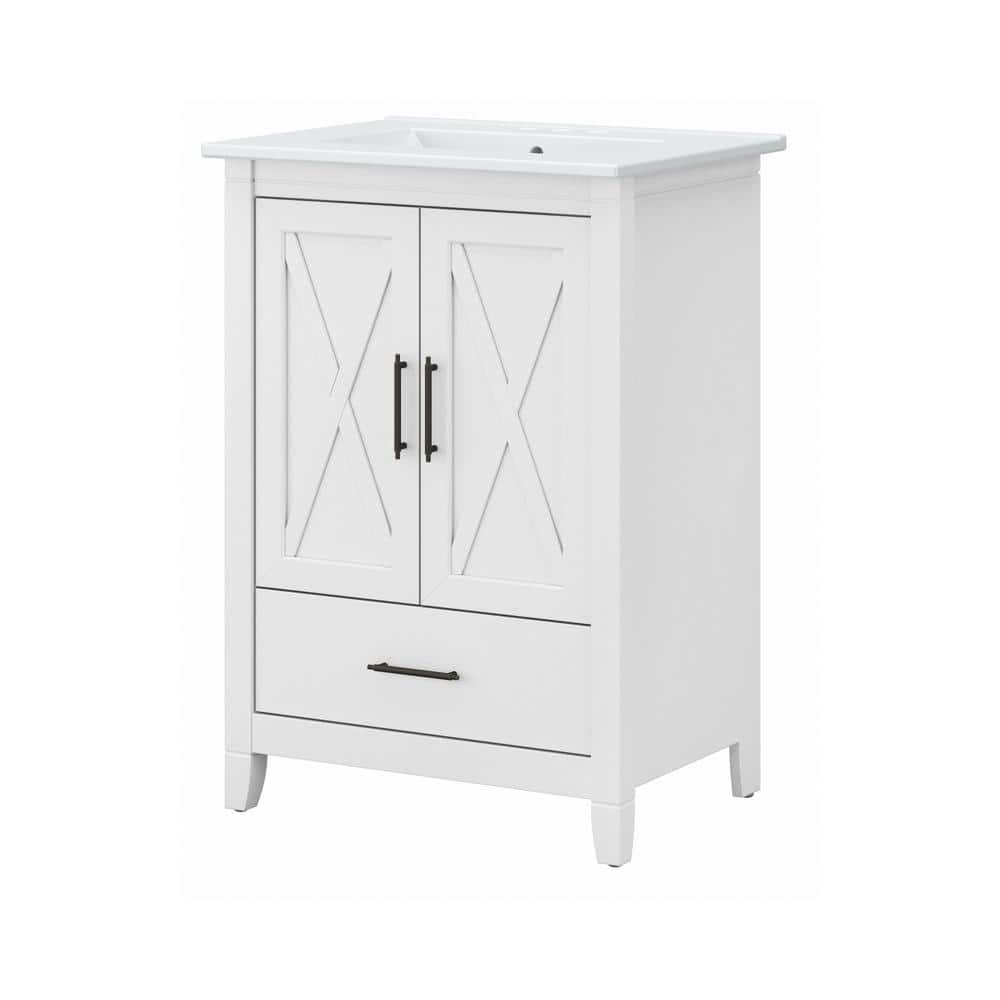 Bush Furniture Key West 24.21 in. W x 18.31 in. D x 34.06 in. H Single ...