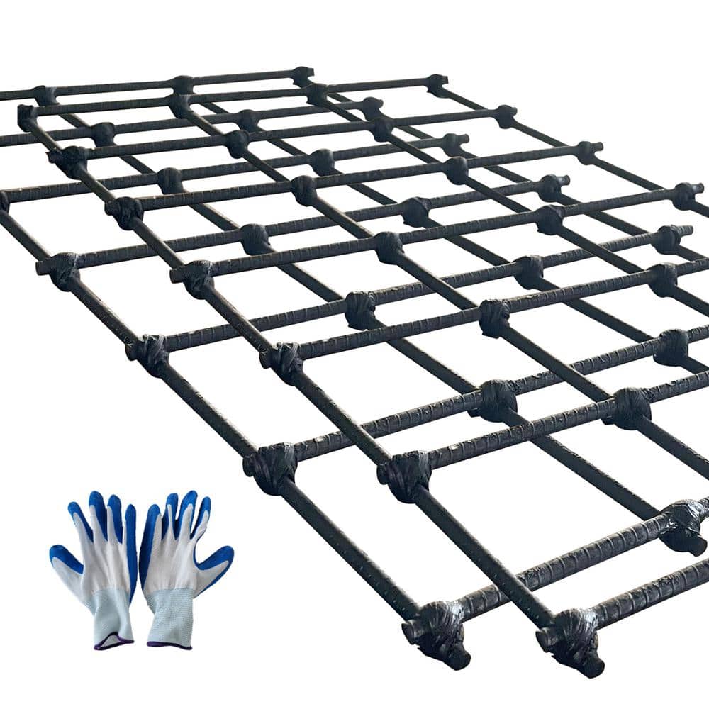 Wellco 1 ft. x 2 ft., 4 in. x 4 in. FRP Rebar Mesh Trellis FRPRT0102 ...