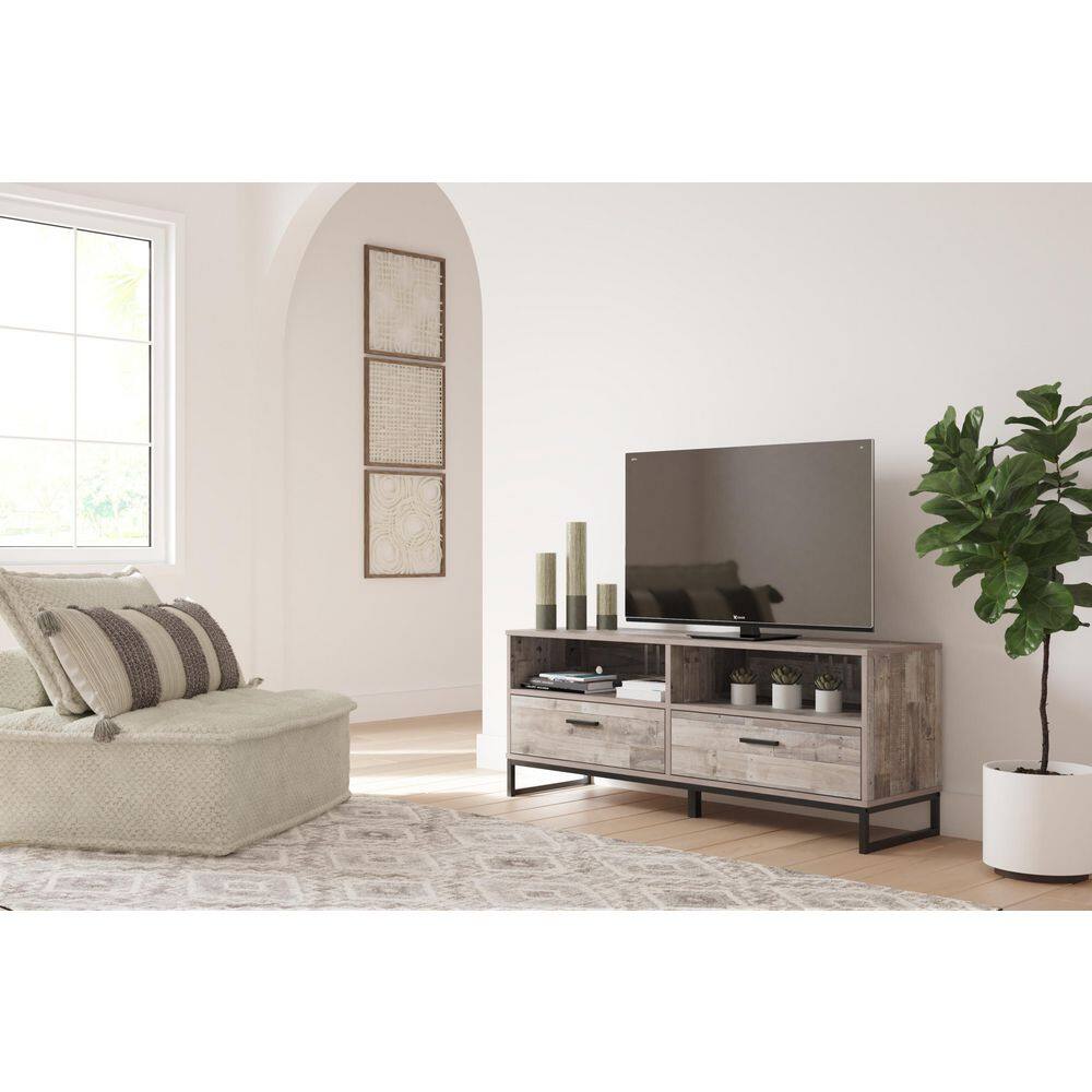 Signature Design By Ashley Neilsville Multi Gray TV Stand Fits TVs up ...
