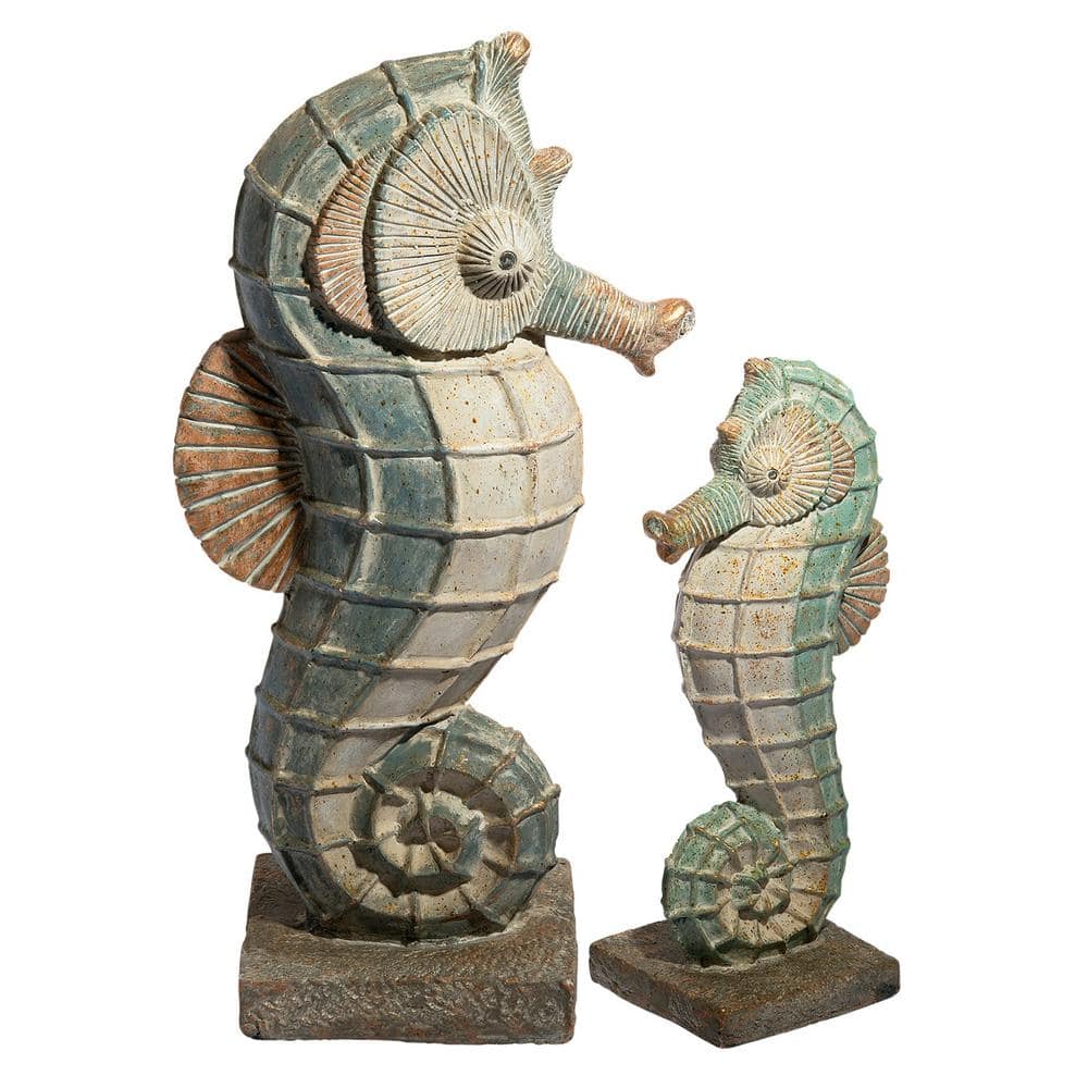 Design Toscano Sea Biscuit Seahorse Marine Fish Family Collection ...