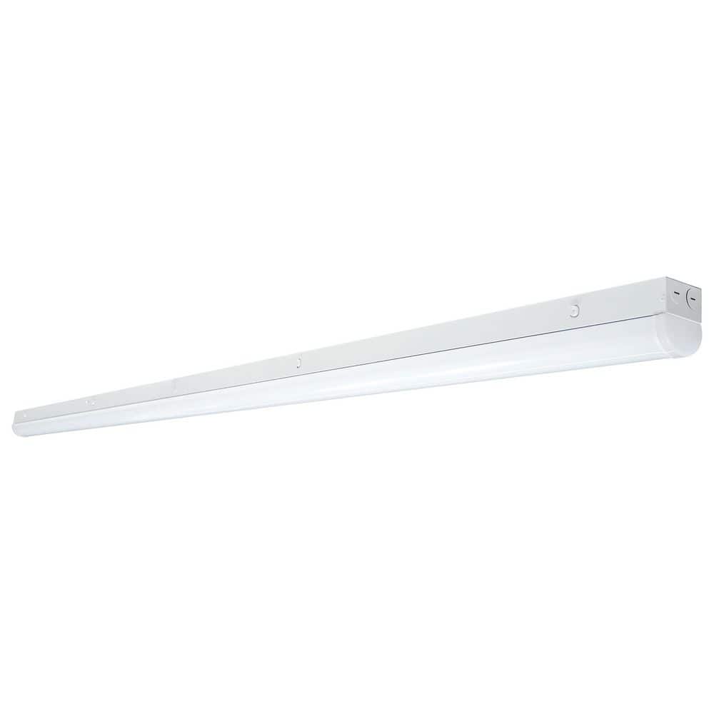 SATCO 8 ft. 175-Watt Equivalent Integrated LED White Strip Light ...