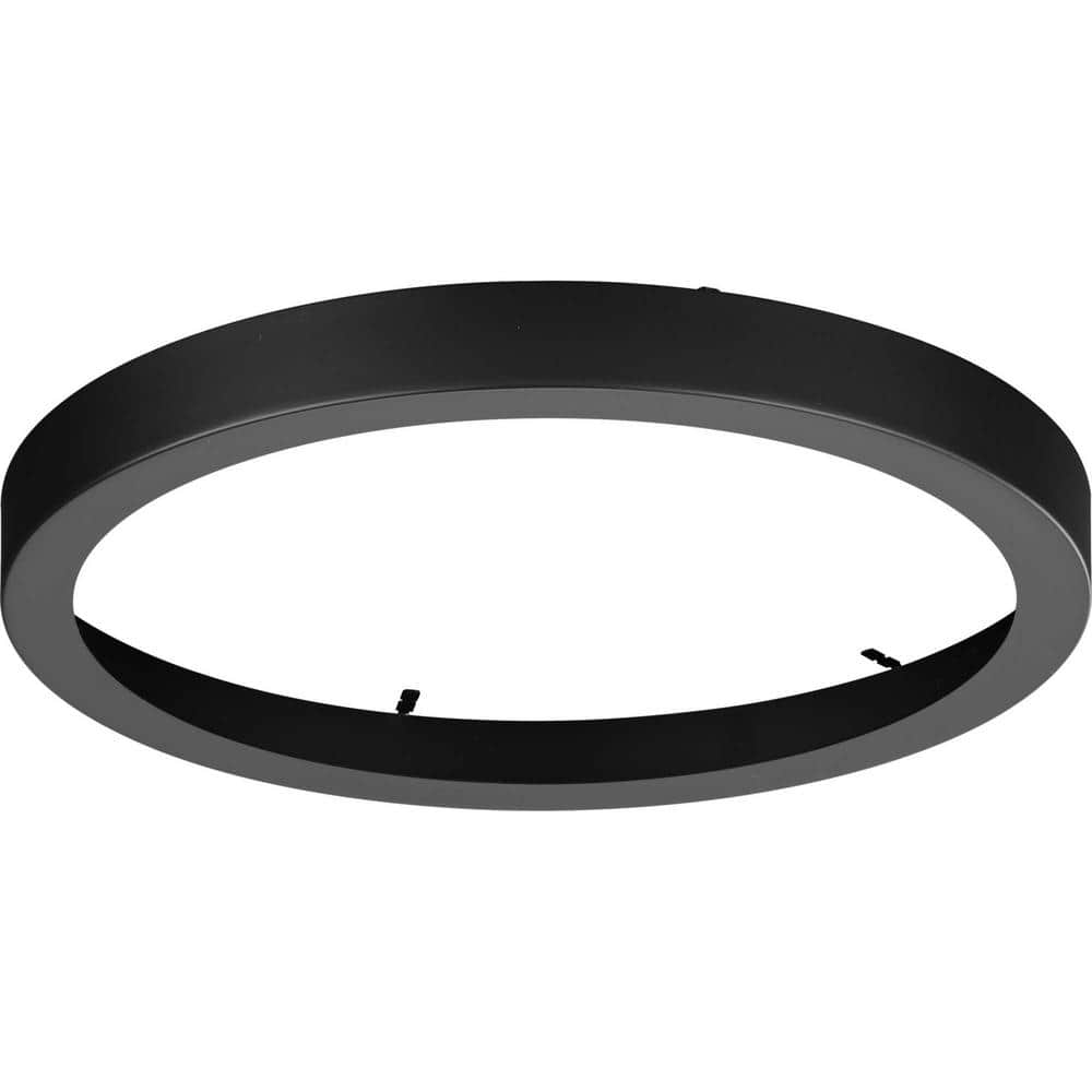 Progress Lighting Everlume 11 in. Black Edgelit Round Trim Ring P860050 ...
