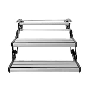 VEVOR RV Steps 2-Step Manual Retractable RV Stairs Foldable 440 LBS ...
