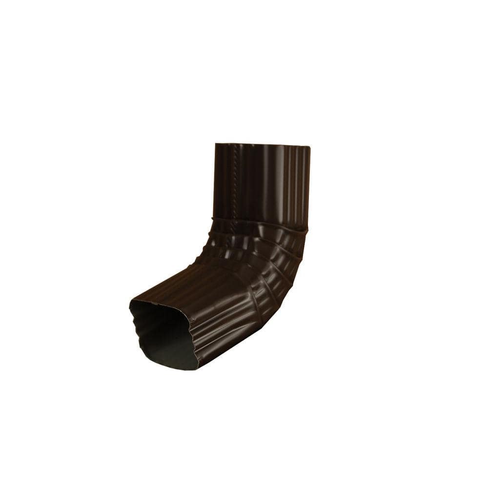Amerimax Home Products 2 in. x 3 in. Musket Brown Aluminum Gutter ...
