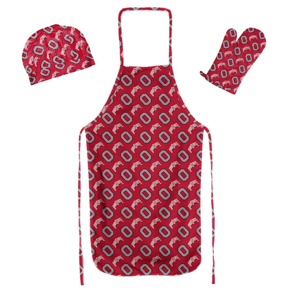 THE NORTHWEST GROUP NCAA Ohio State 3-pieces Red Set Apron Mitt Hat ...