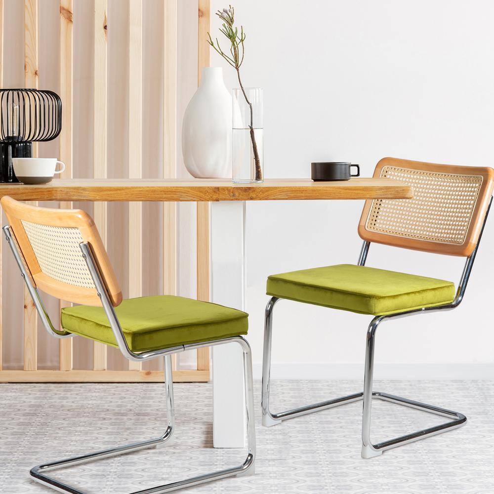 Zeus & Ruta Outdoor Metal Upholstered Side Chair, Patio Modern Dining ...