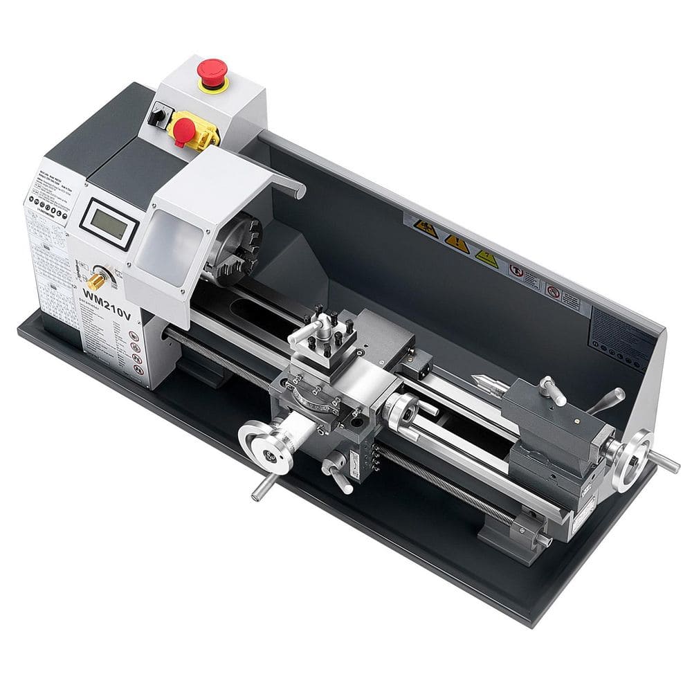 SKYSHALO Metal Lathe 8 x 16 in. 550W Benchtop Lathe Machine 0-2500 RPM ...