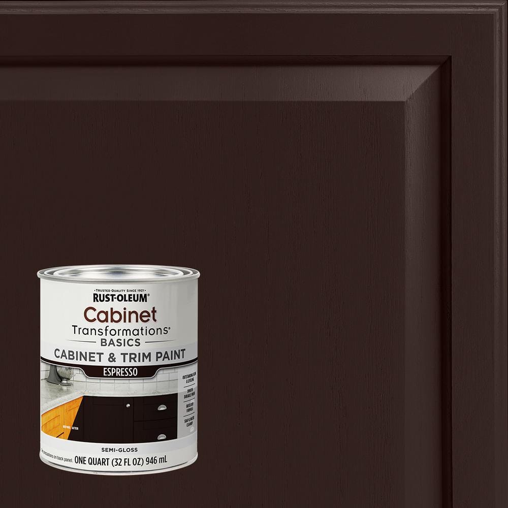 Rust-Oleum Transformations 1 qt. Espresso Cabinet Paint (4 Pack) 372011 - The Home Depot