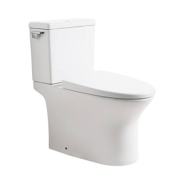 MaceratingFlo Rear Outlet Toilet 2-Piece with White Elongated Bowl, 7 ...