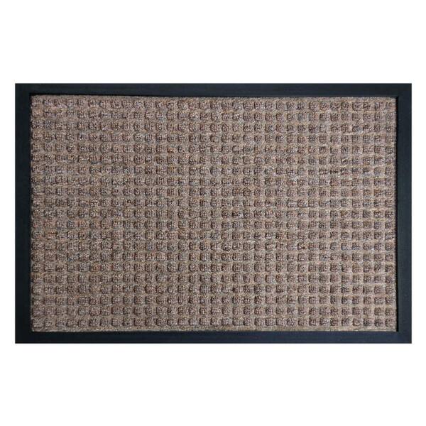 Rubber-Cal Nottingham Brown 18 in. x 30 in. Rubber Backed Carpet Mat 03 ...