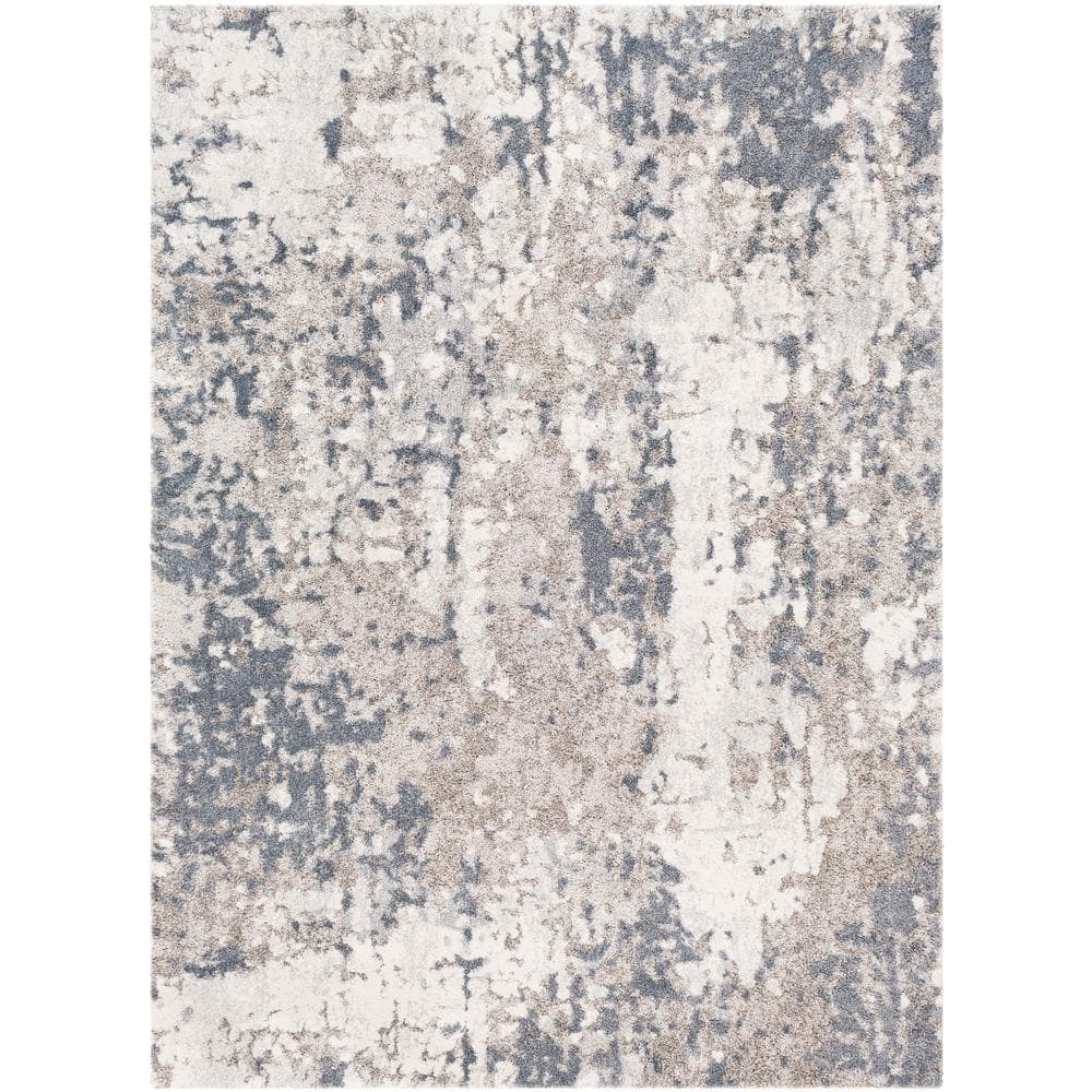 Livabliss Safira Gray 7 ft. 10 in. x 10 ft. 3 in. Abstract Area Rug ...