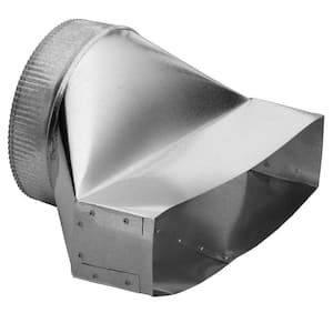 Broan-NuTone 3-1/4 in. x 10 in. Rectangular to 6 in. Round Galvanized ...