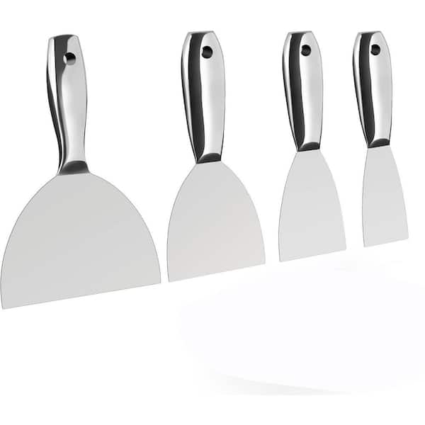 KIWDZFU 10 in. Stainless Steel Drywall Skimming Blade with Extra Blade ...