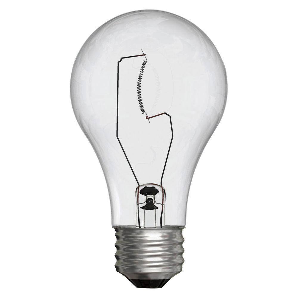 GE 40-Watt Incandescent A19 Crystal Clear Light Bulb (2-Pack) 40A/CL ...