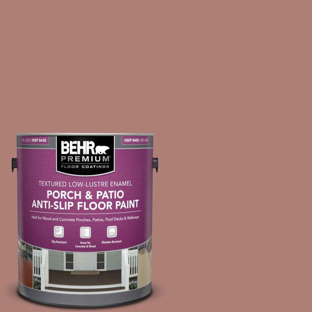 BEHR PREMIUM 1 gal. #S170-5 Smoke Bush Rose Textured Low-Lustre Enamel ...